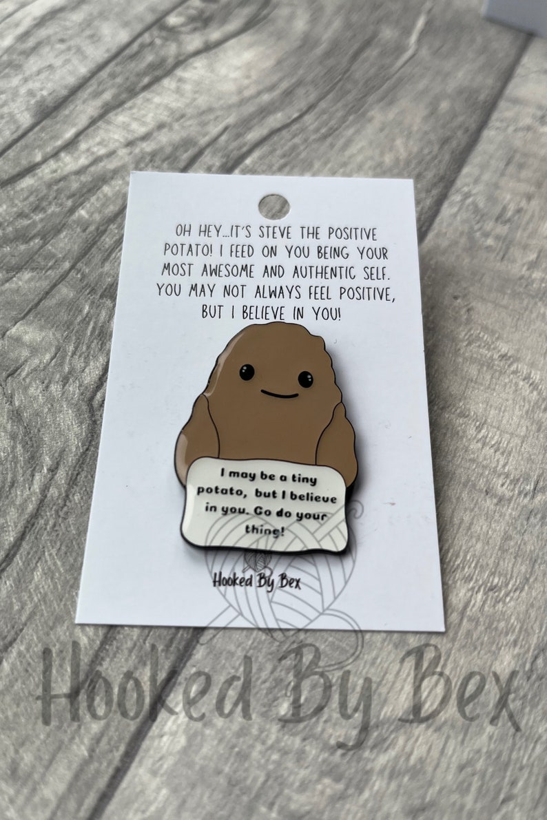 Positive Potato Enamel Pin the Original Affirmation - Etsy