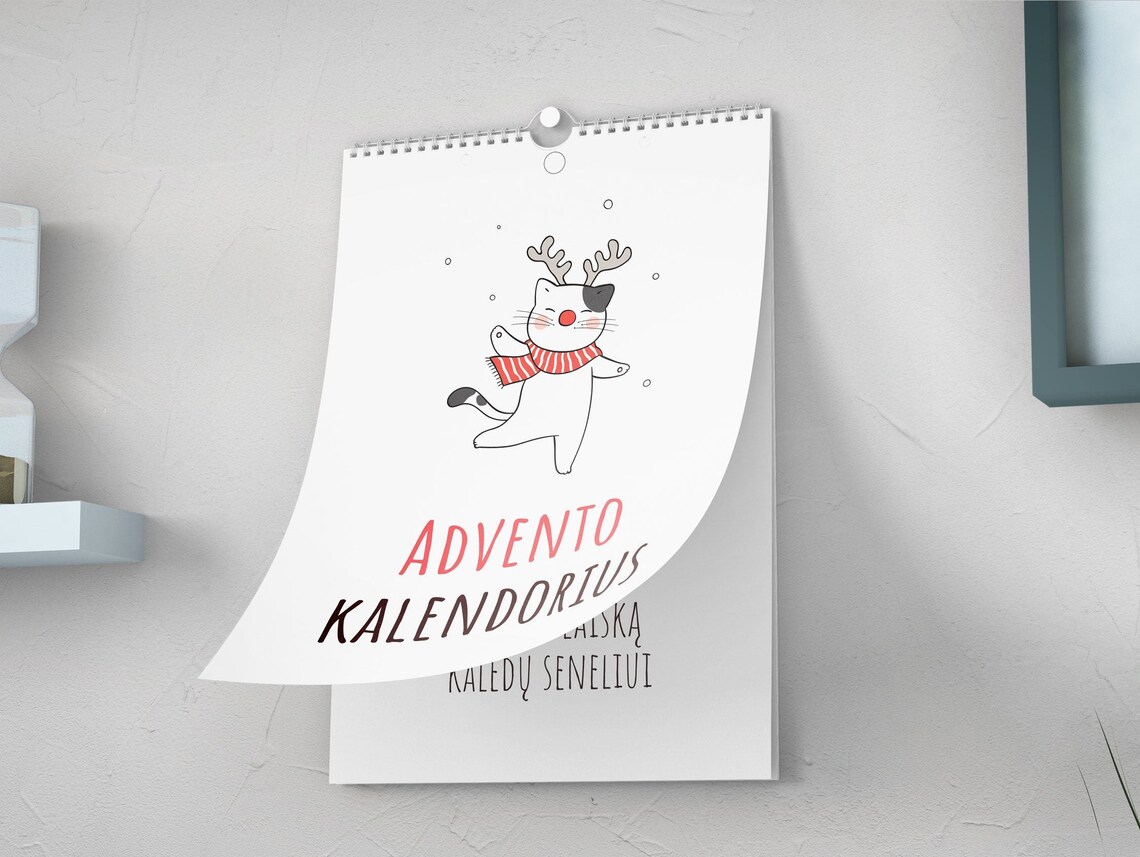 Advento Kalendorius skirtas Atsispausdinti Patiems - Etsy