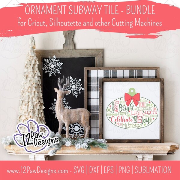 Christmas Subway Art - Etsy