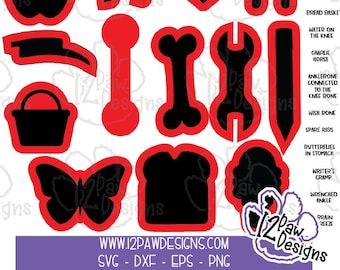 Operation Costume Svg, Operation SVG, Halloween Operation Pieces SVG ...