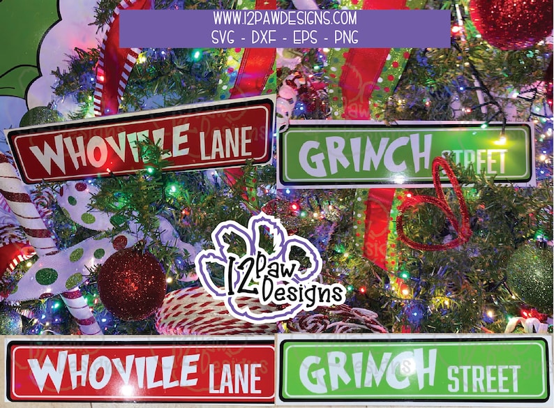 Grinch Christmas - Sign Post and Signs - Etsy