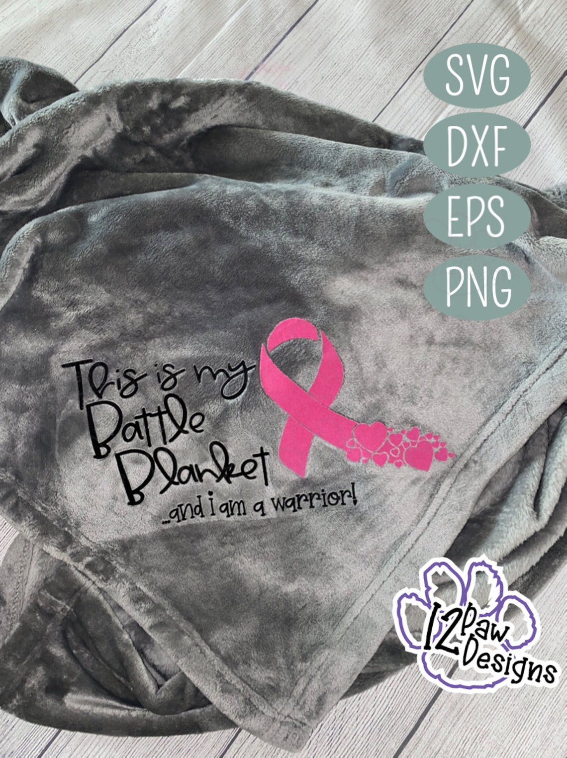 Chemo Blanket, Battle Blanket, Cancer Warrior Blanket, Cricut ...