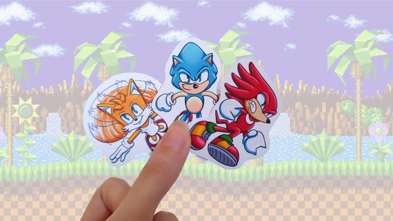Sonic Tails Knuckles Stickers Sonic Movie Stickers Sonic - Etsy