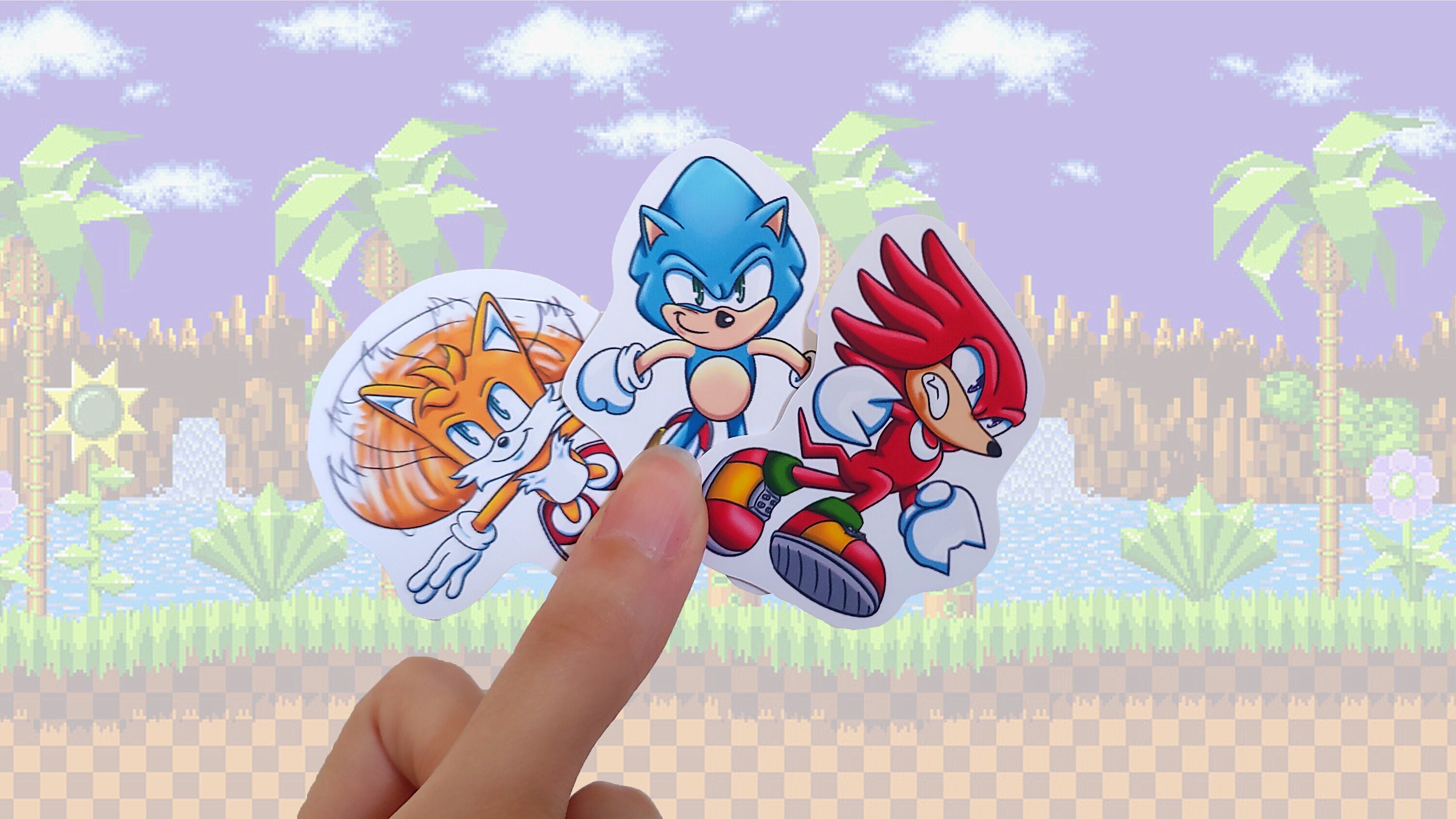 Sonic Tails Knuckles Stickers Sonic Movie Stickers Sonic - Etsy