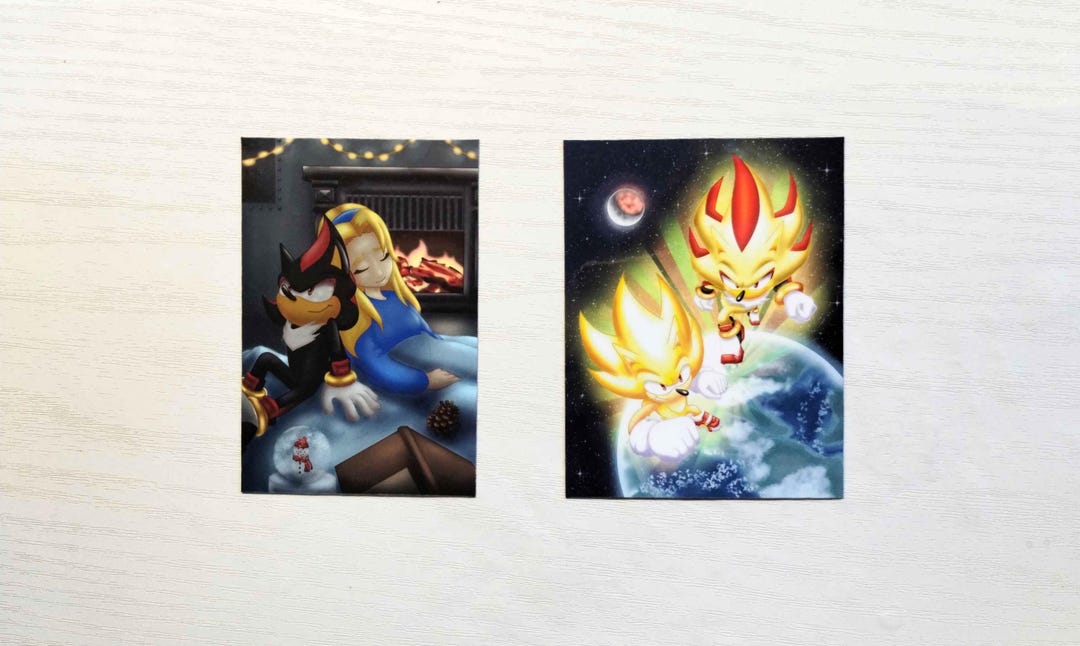 Mini Print Magnets Shadow the Hedgehog - Etsy