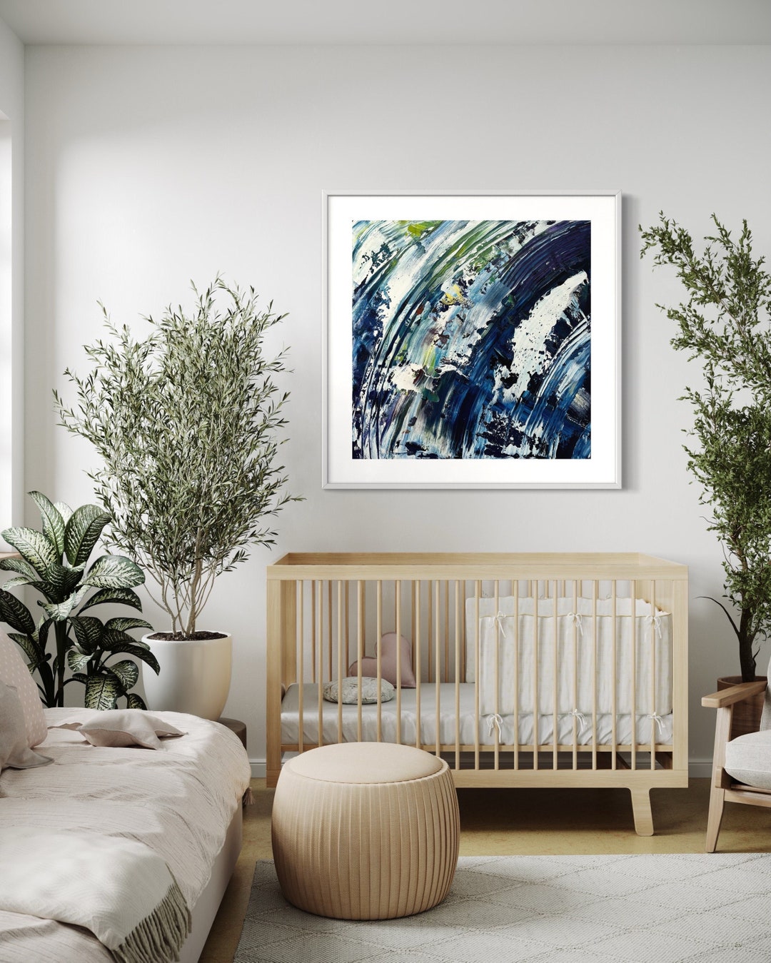 Spring Waterfall, Abstract Print, Original Painting Prophetic Art ...