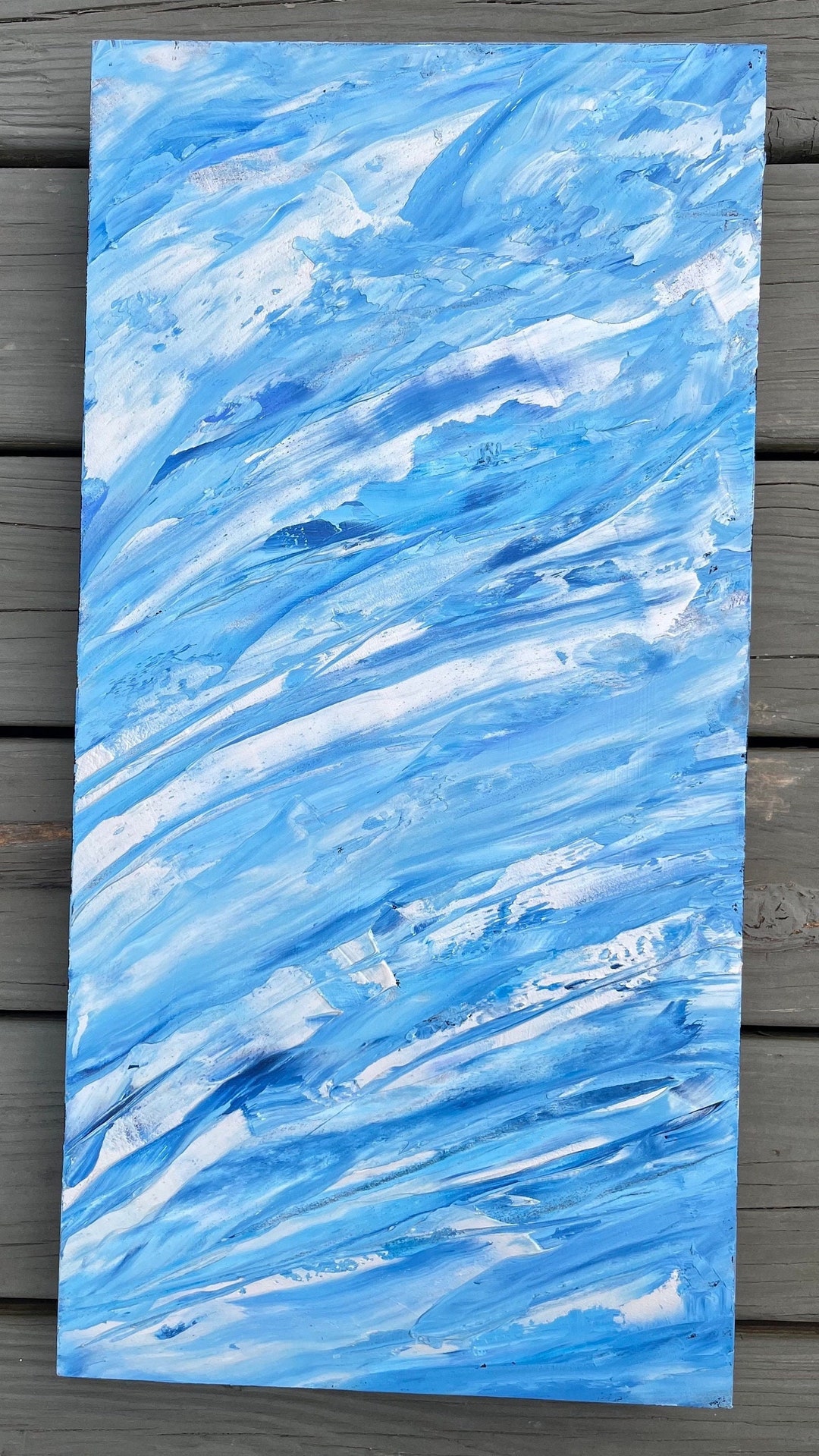 Healing River, Original Oil Painting, Abstract Painting, Modern Decor ...