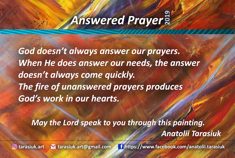 Abstract Print An Answered Prayer Original Painting Prophetic | Etsy