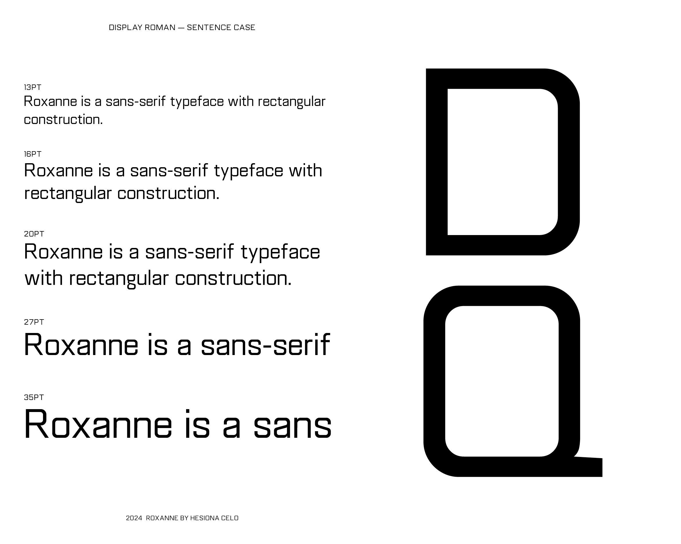 Roxanne Typeface — Typography, Fonts, Sans Serif, Glyphs, Roman ...