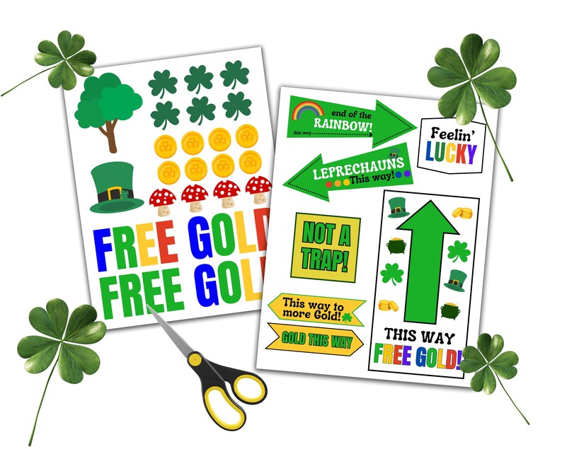 DIY Leprechaun Trap Kit Printable, St. Patrick's Day Craft, Leprechaun ...