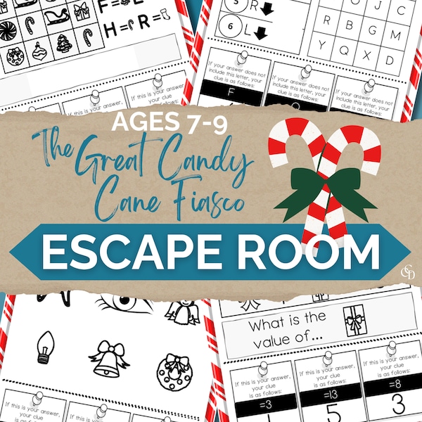 Candy Cane Puzzle - Etsy