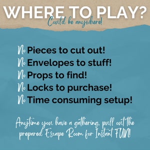 Birthday Escape Rooms for Kids, Printable Party Game, BIRTHDAY Theme ...