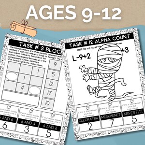 Mummy Tomb Escape Rooms for Kids, Printable Party Game, HALLOWEEN Theme ...