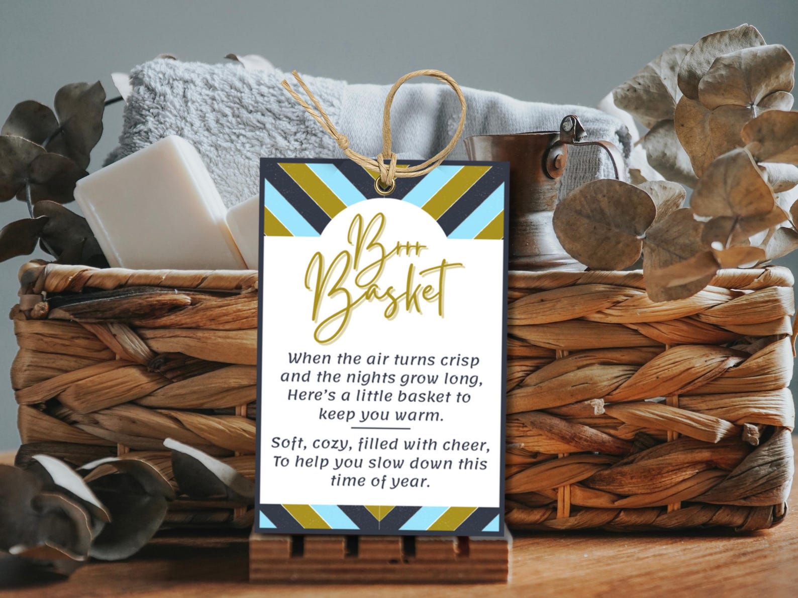 Brrr Basket Gift, Tag Brr Box Printable Tag, Digital Download, Neighbor ...