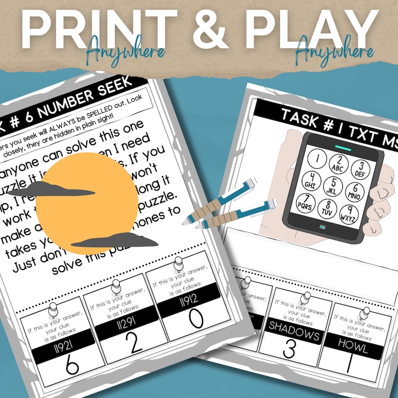 Werewolf Escape Room for Kids, Printable Party Game, HALLOWEEN Theme ...