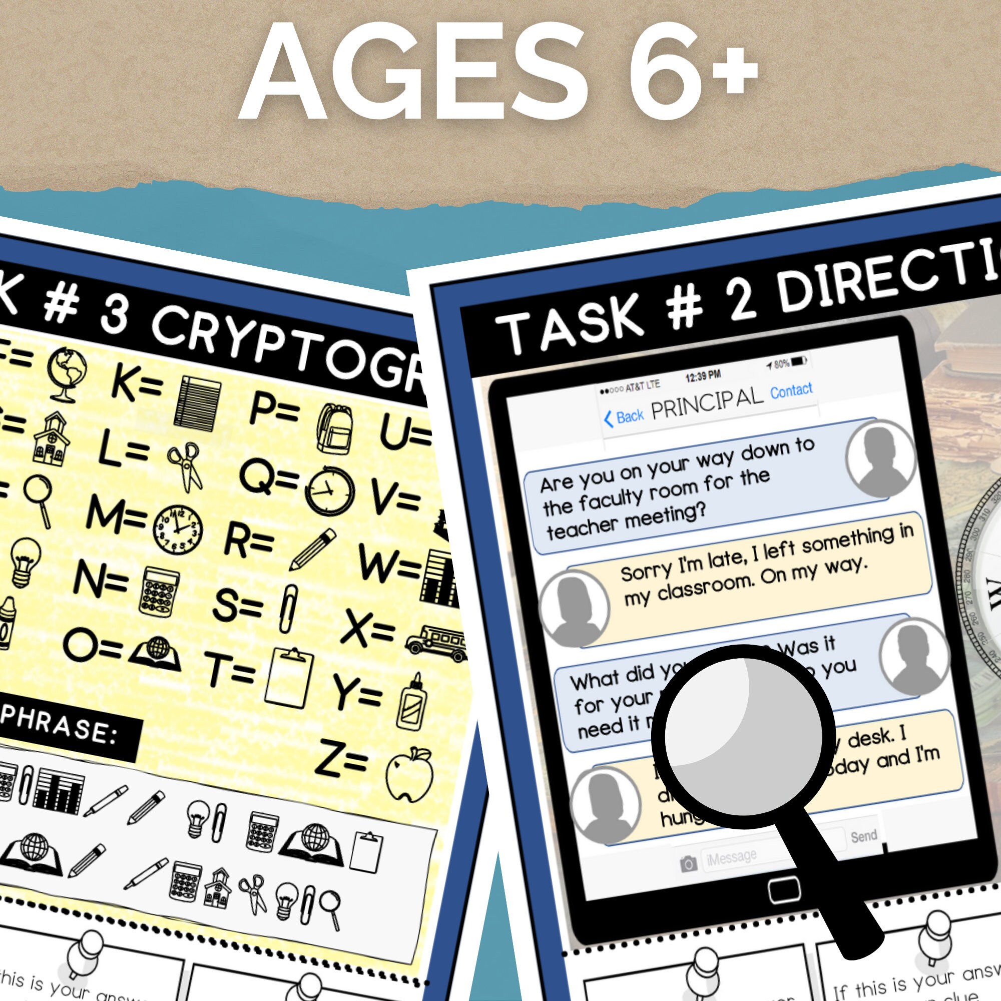 Back to School Kids Escape Room, First Day of School Activity, Teacher ...