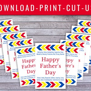 Happy Fathers Day Tags Fathers Day Gift Fathers Day Card - Etsy