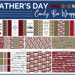 Father's Day Gift Candy Bouquet, Gift Basket Tags, Candy Bar Labels ...