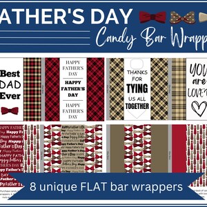 Father's Day Gift Candy Bouquet, Gift Basket Tags, Candy Bar Labels ...