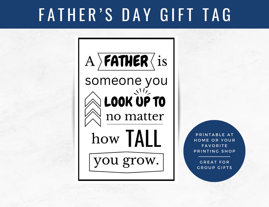 Printable Father's Day Gift Tags: Easy DIY Dad Appreciation! | DIY ...