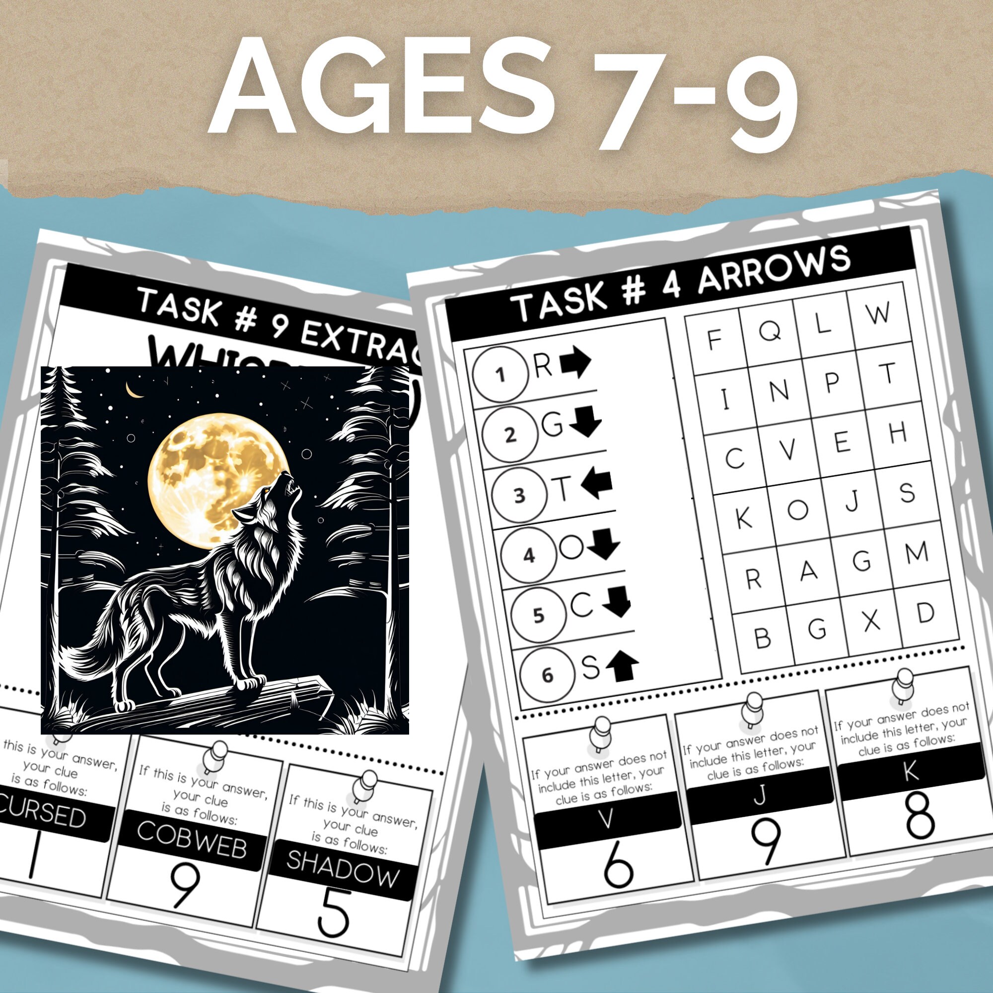Werewolf Escape Room for Kids, Printable Party Game, HALLOWEEN Theme ...