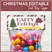 PRINTABLE Happy Holidays Bag Topper, Christmas Treat Bag Topper ...