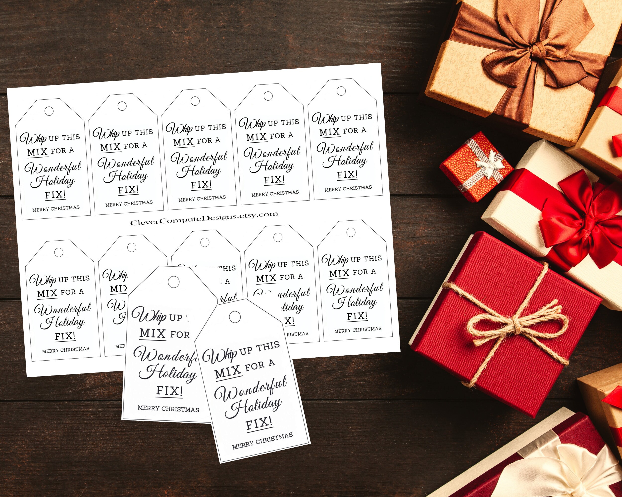 PRINTABLE Christmas Baking Tag Christmas Neighbor Gift - Etsy