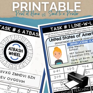 Back to School Kids Escape Room, First Day of School Activity, Teacher ...