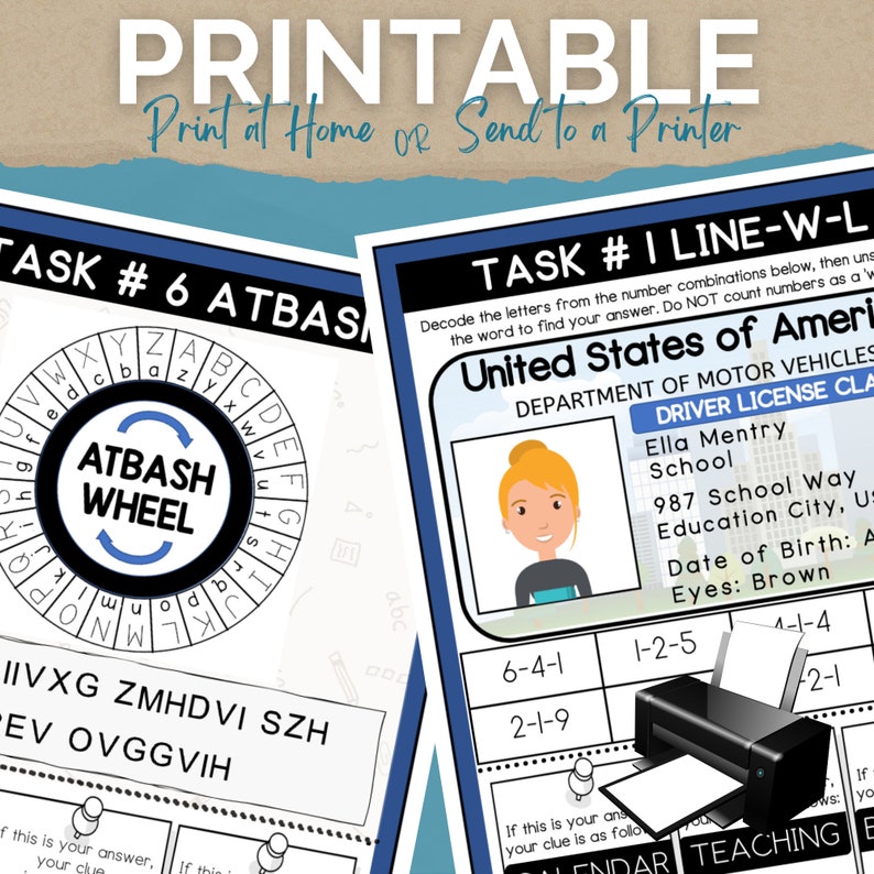 Back to School Kids Escape Room, First Day of School Activity, Teacher ...