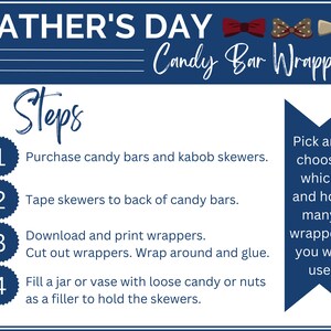 Father's Day Gift Candy Bouquet, Gift Basket Tags, Candy Bar Labels ...