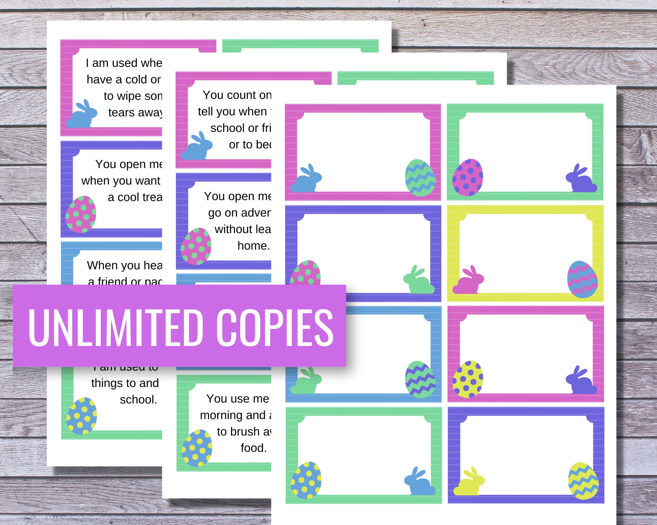 Easter Printable Indoor Scavenger Hunt, Easter Egg Clue Cards for Kids ...