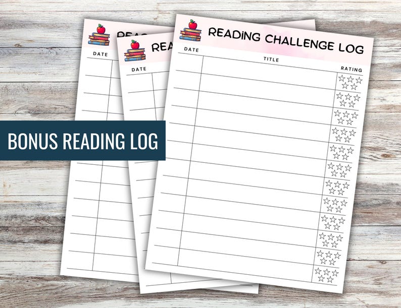 Reading Challenge, Summer Reading Tracker for Kids, Tear off Flyer ...