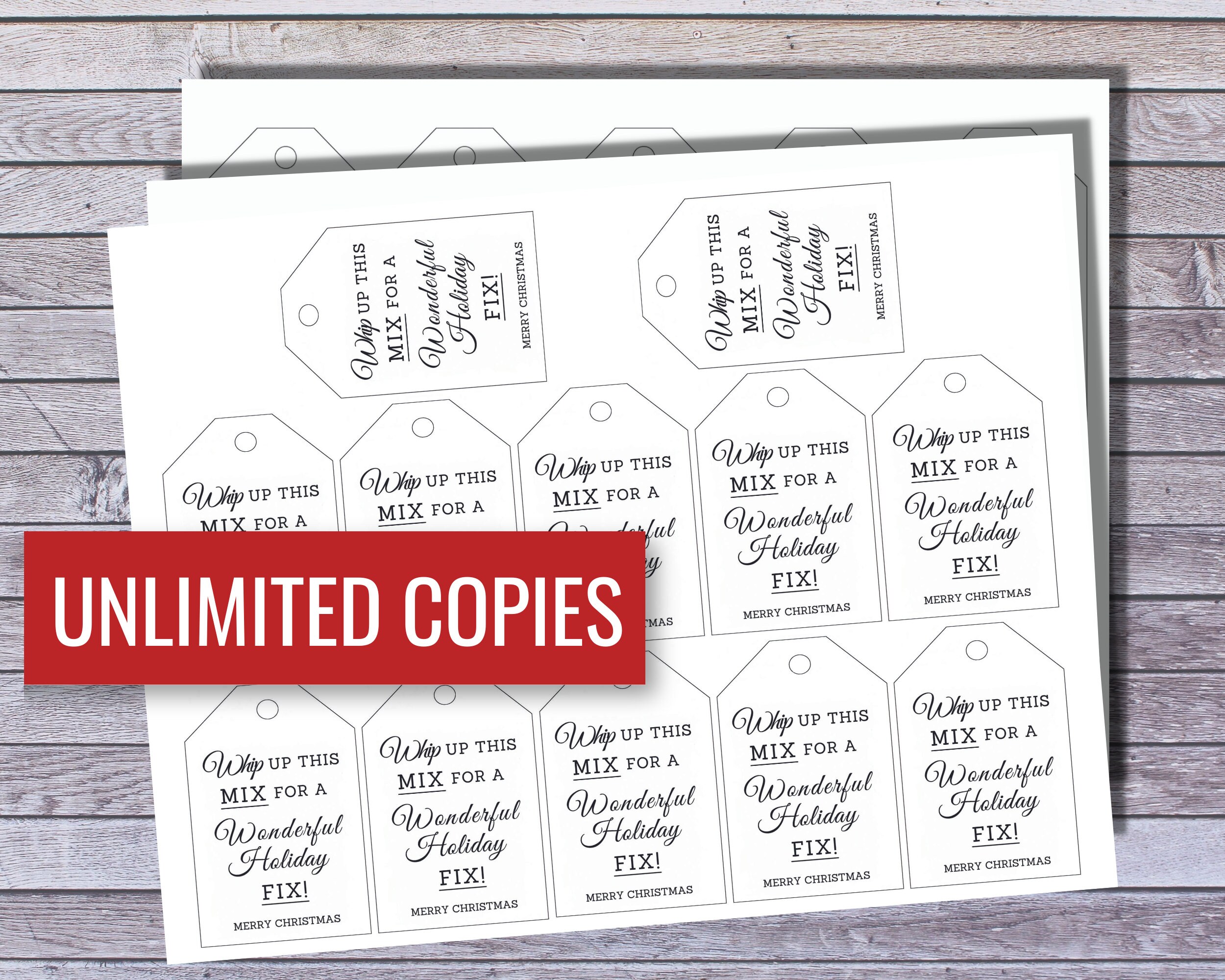 PRINTABLE Christmas Baking Tag Christmas Neighbor Gift - Etsy