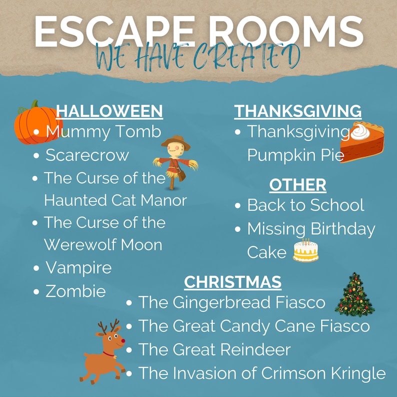 Werewolf Escape Room for Kids, Printable Party Game, HALLOWEEN Theme ...