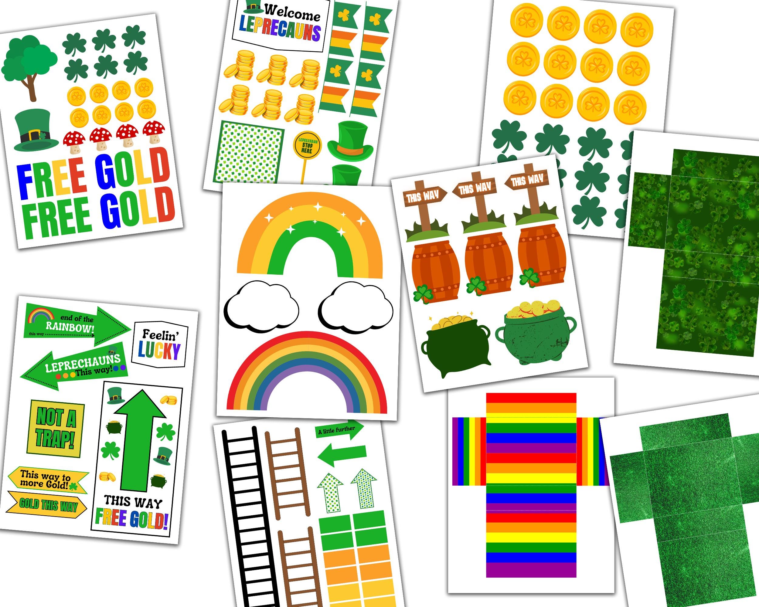 DIY Leprechaun Trap Kit Printable, St. Patrick's Day Craft, Leprechaun ...