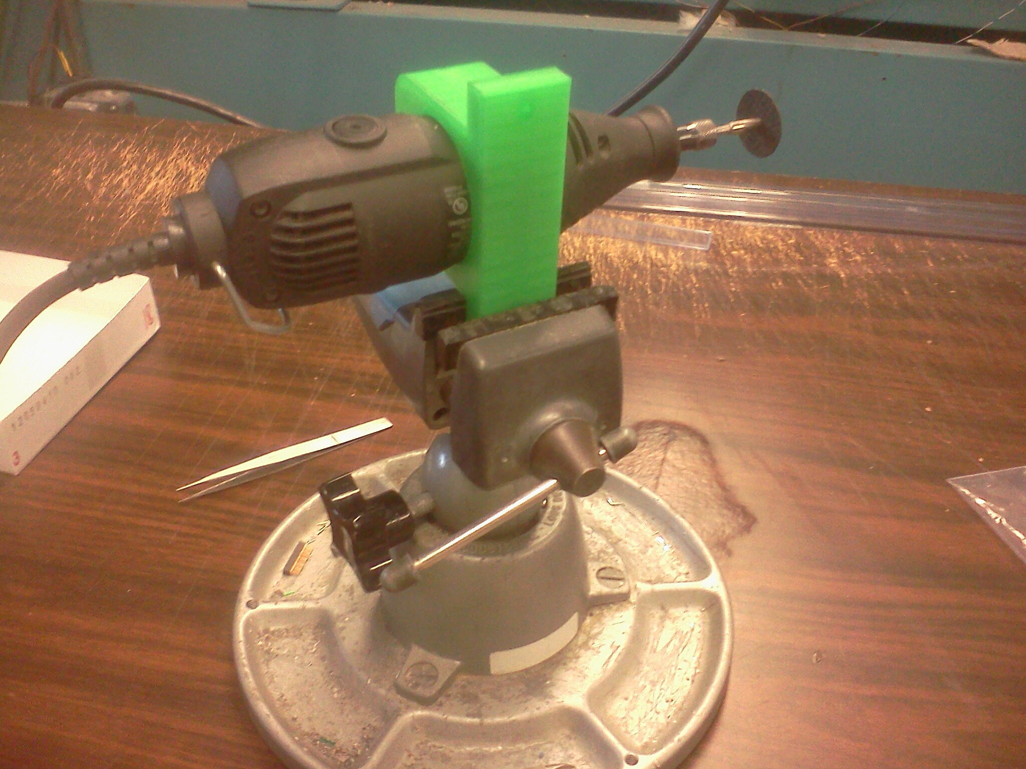 Rotary Tool Holder Clamp for Dremel 100-300 & 7760 Vise or Table Mount ...