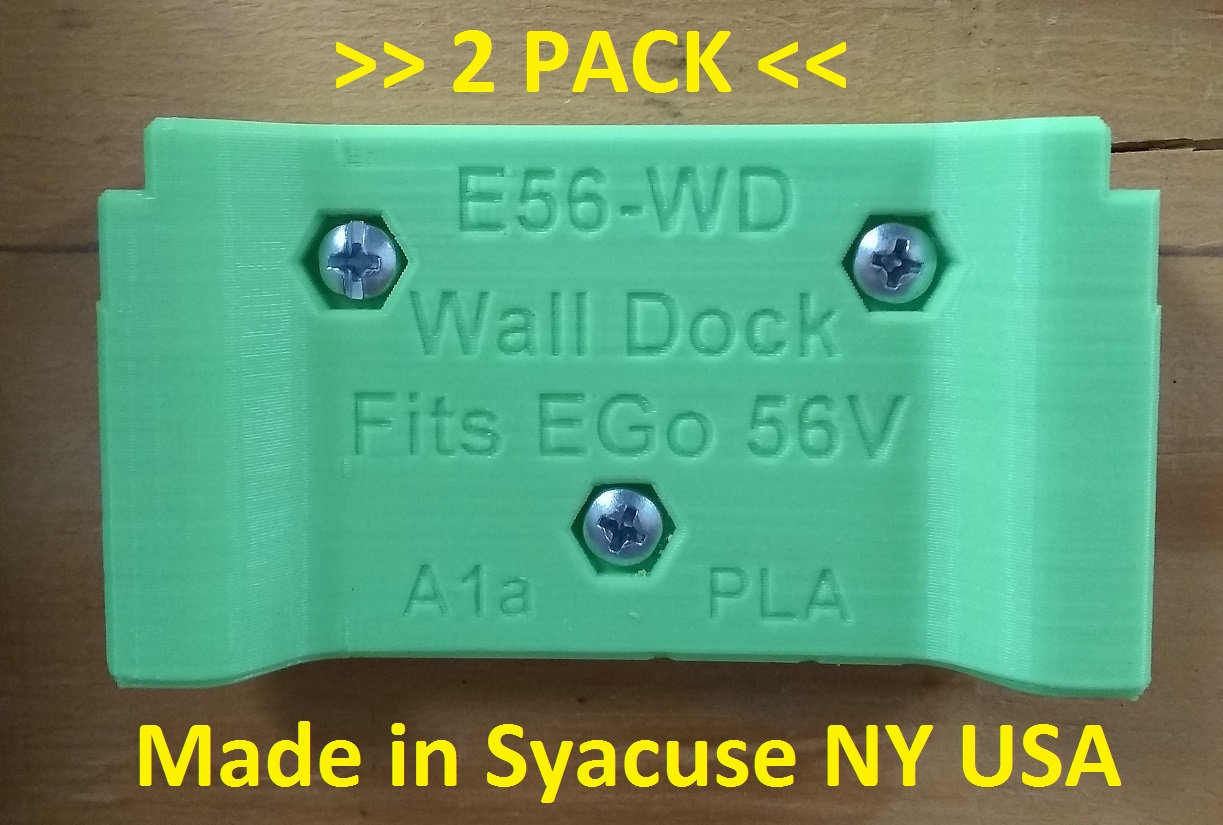 EGo 56V Battery Holder Mount Storage 2-Pack Wall Mount Lawn | Etsy