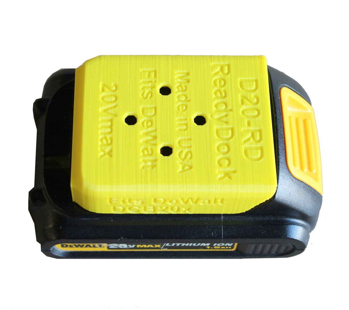 Ready Dock 4-pack Battery Holder Dewalt D20 20 Volt Battery - Etsy