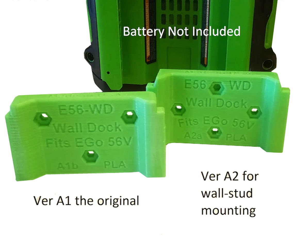 EGo 56V Battery Holder Mount Storage 2-Pack Wall Mount Lawn | Etsy