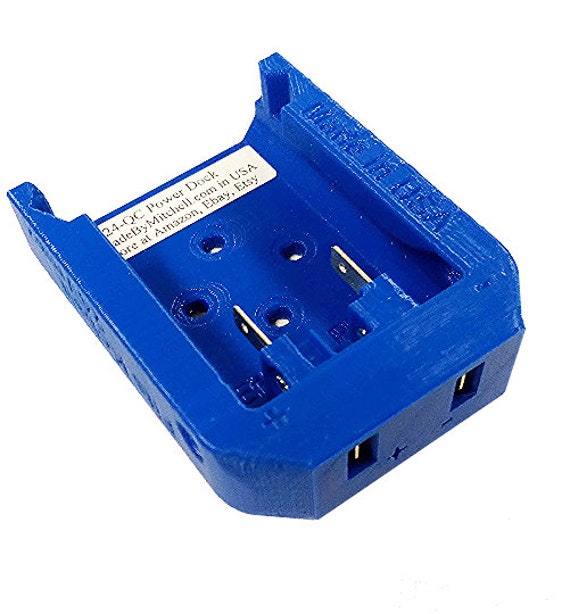 K24 Quick Connect Power Dock for Kobalt 24vmax Battery Holder Mount DIY With 1 4 Tab Terminals USA Pn K24 QC Etsy