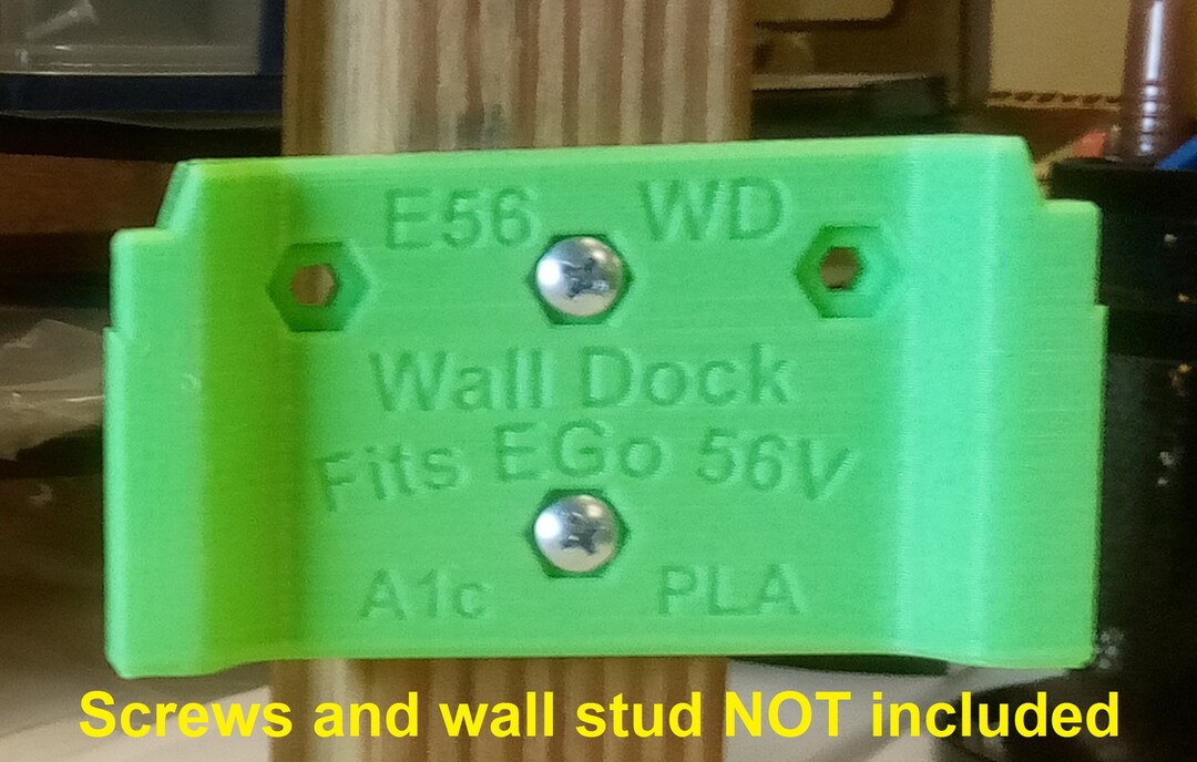 Ego 56V Battery Holder Mount Storage Wall Stud Mount - Lawn Mower ...
