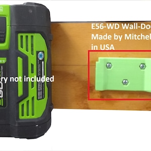 Ego 56V Battery Holder Mount Storage Wall Stud Mount - Lawn Mower ...