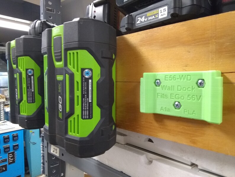 Ego 56V Battery Holder Mount Storage Wall Stud Mount - Lawn Mower ...