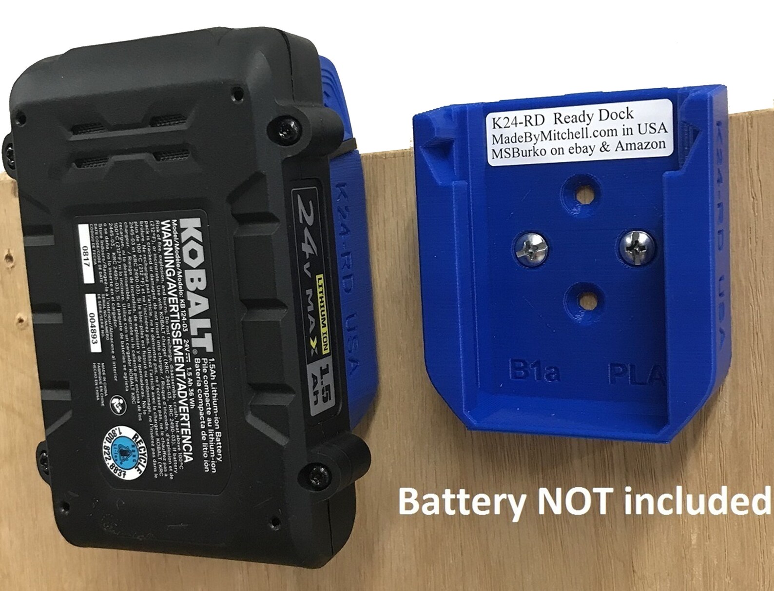 Ready Dock Battery Holder for Kobalt K24 24V Battery Kobalt | Etsy