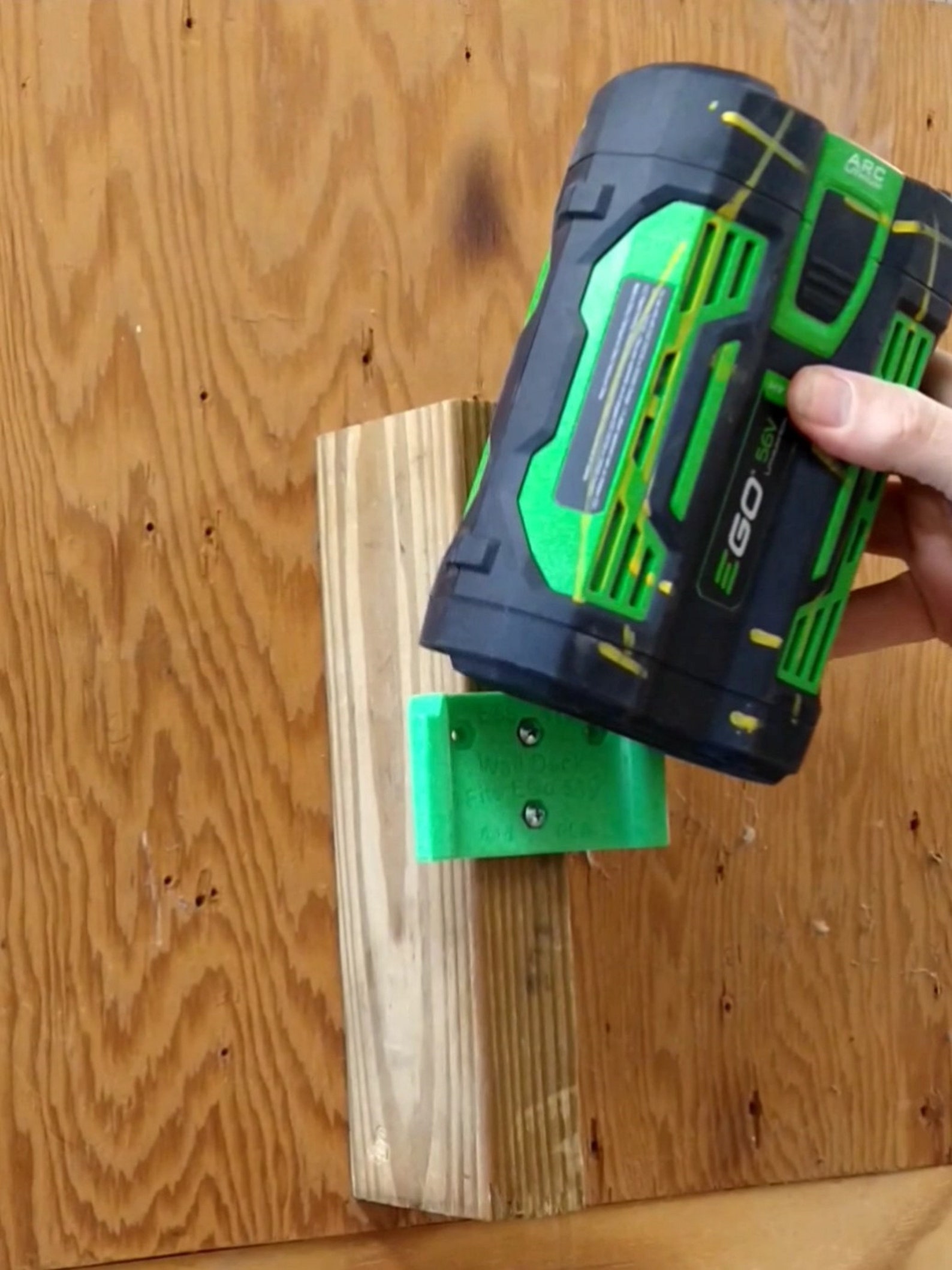 Ego 56V Battery Holder Mount Storage Wall Stud Mount - Lawn Mower ...