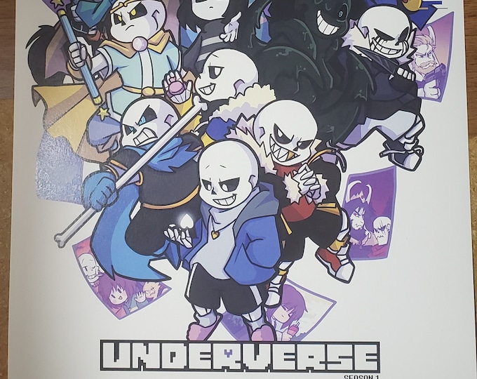 Underverse (undertale AU) Season One Art Print - Etsy
