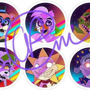 Five Nights at Freddys: Security Breach Button Set - Etsy