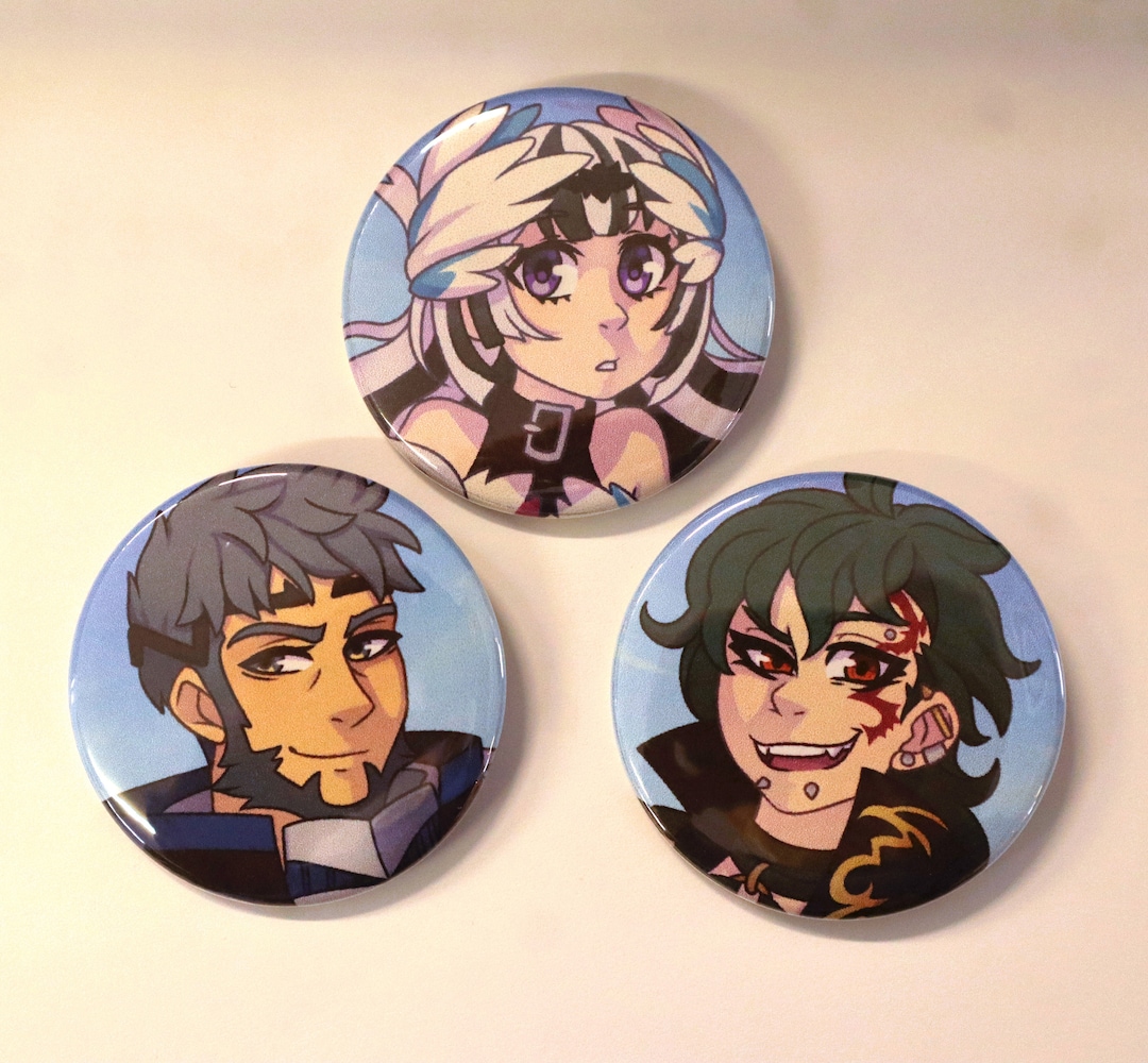 Griss, Veyle, Mauvier (fire Emblem: Engage) Button Set - Etsy