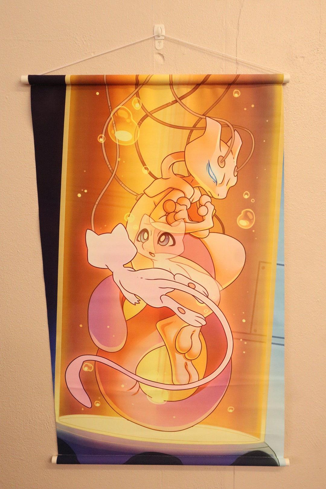 Mewtwo (pokemon) Wall Scroll - Etsy