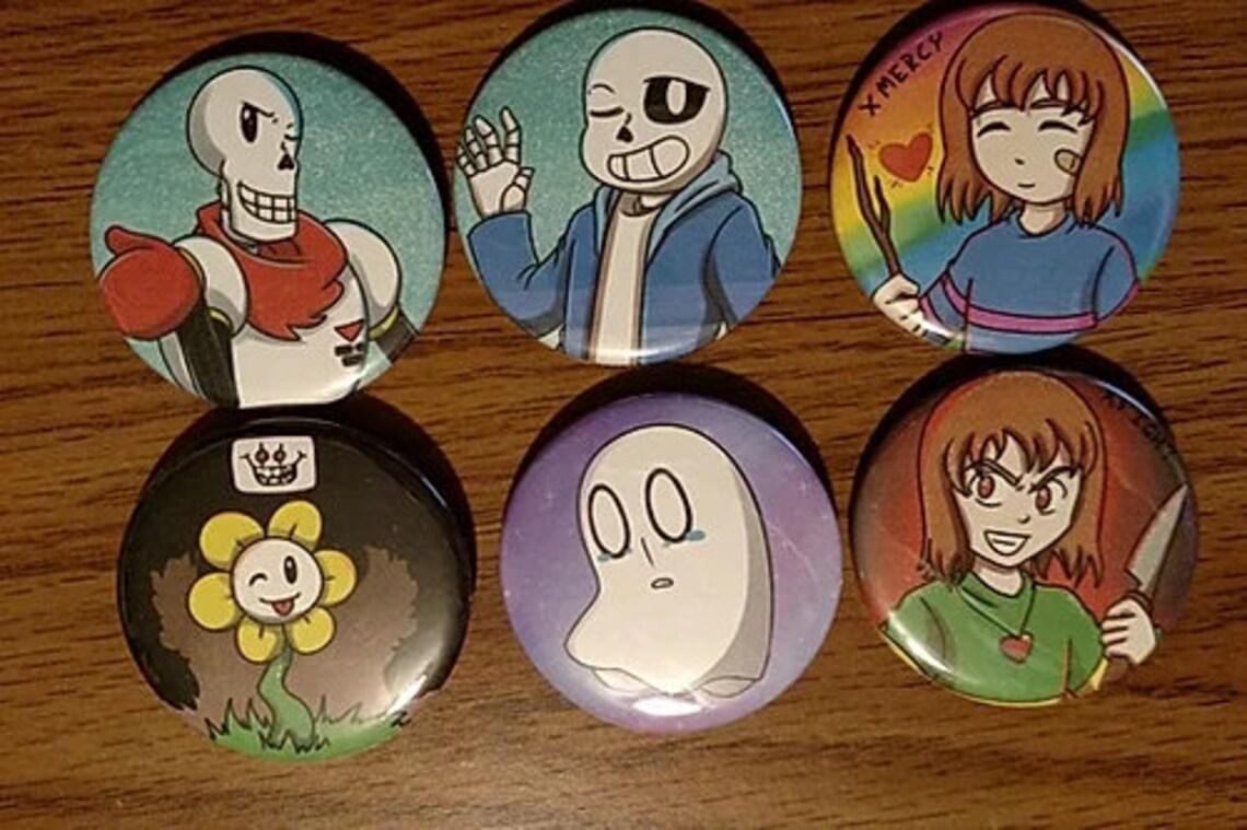 Undertale Button Set | Etsy